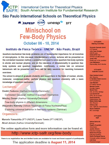 ICTP – SAIFR » Minischool on Few-Body Physics
