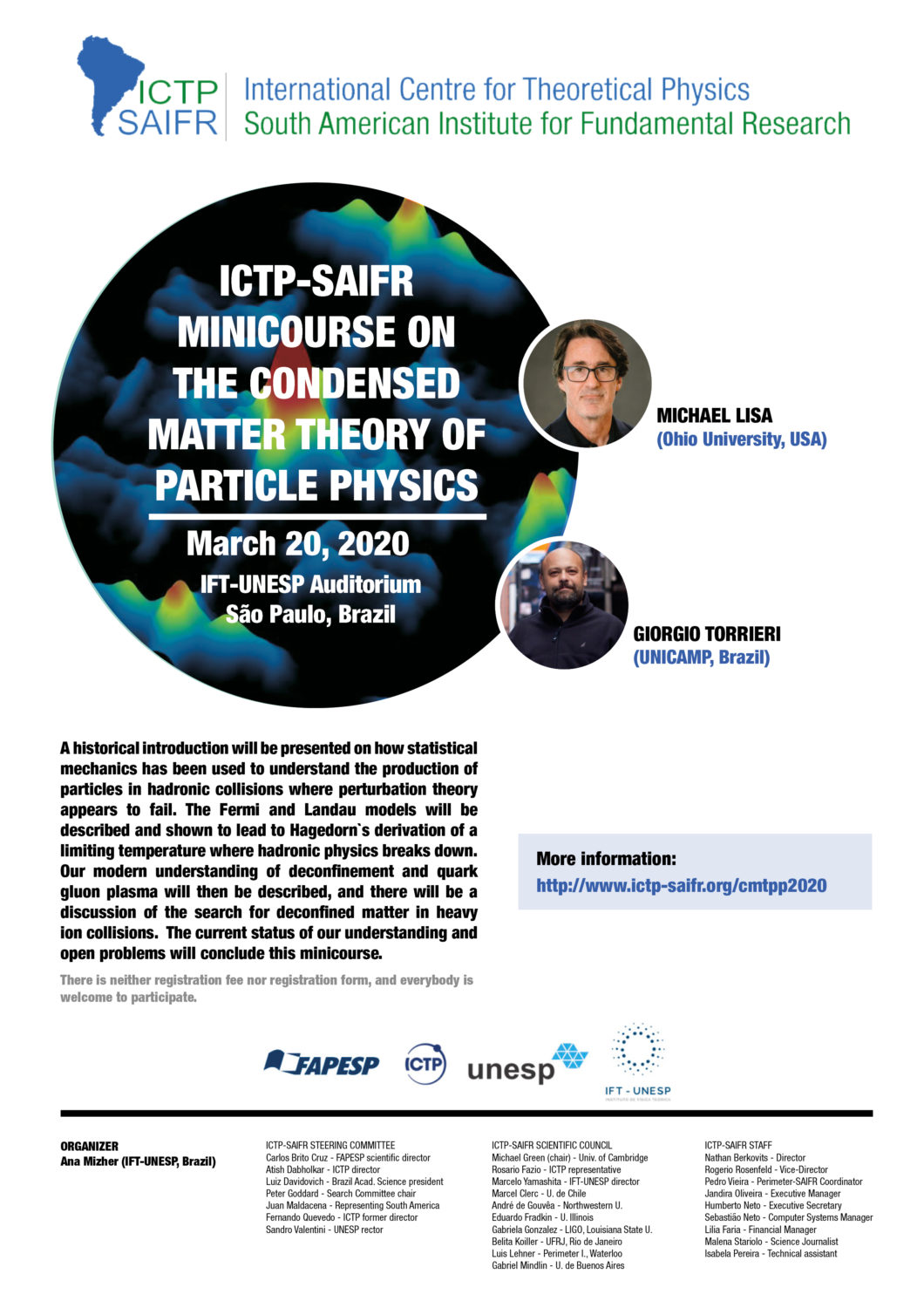 ICTP – SAIFR » Minicourse on the condensed matter theory of particle physics