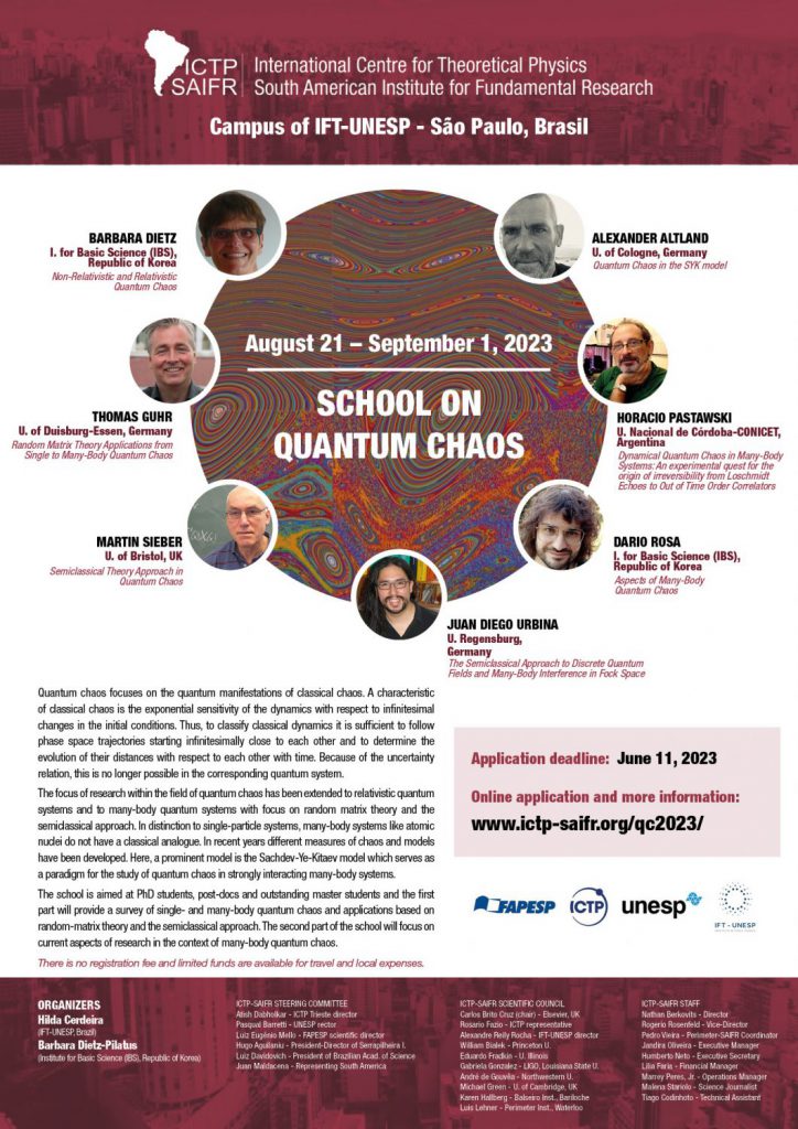 ICTP – SAIFR » School on Quantum Chaos