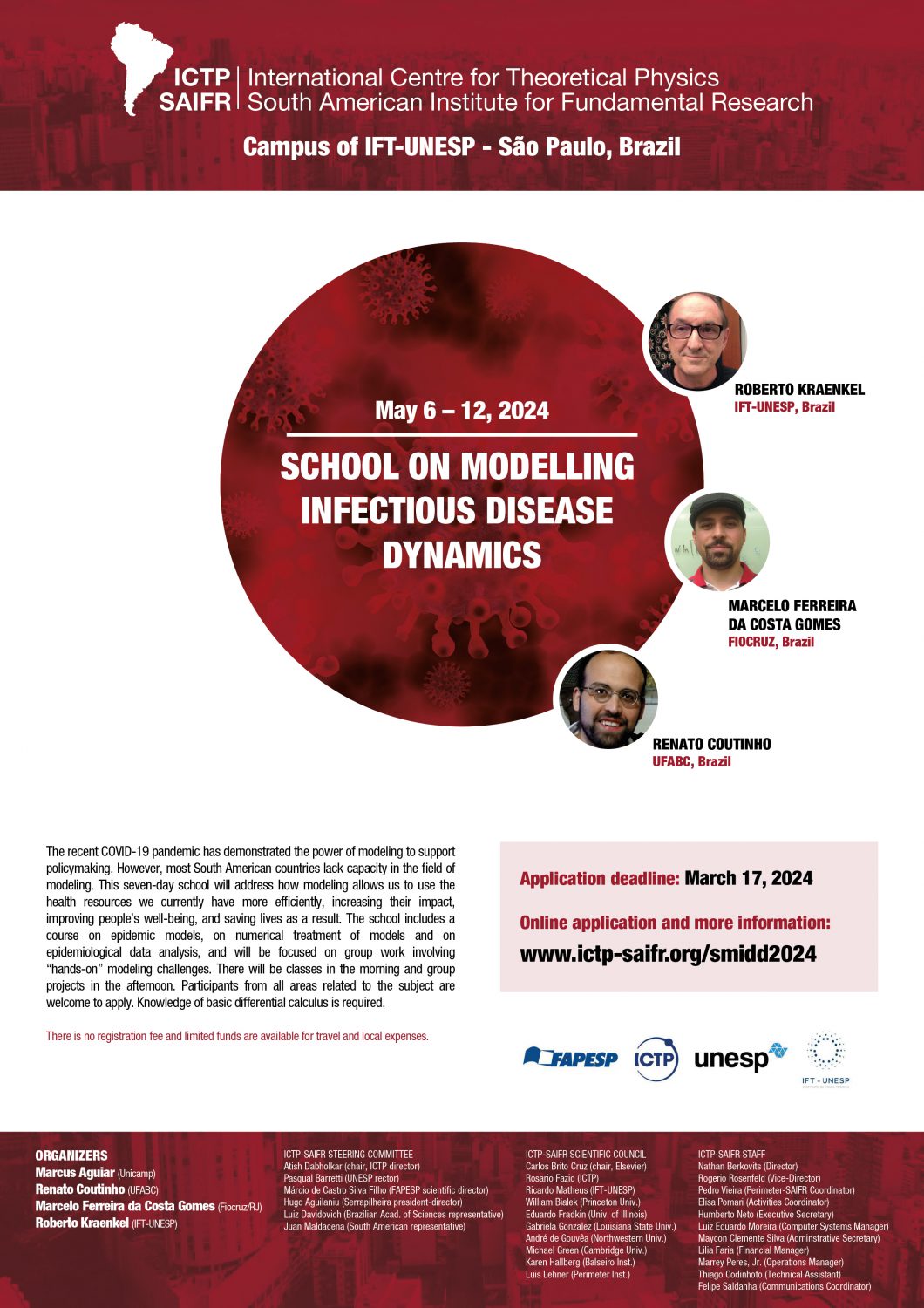 ICTP – SAIFR » School on Modelling Infectious Disease Dynamics ICTP – SAIFR » School on Modelling Infectious Disease Dynamics