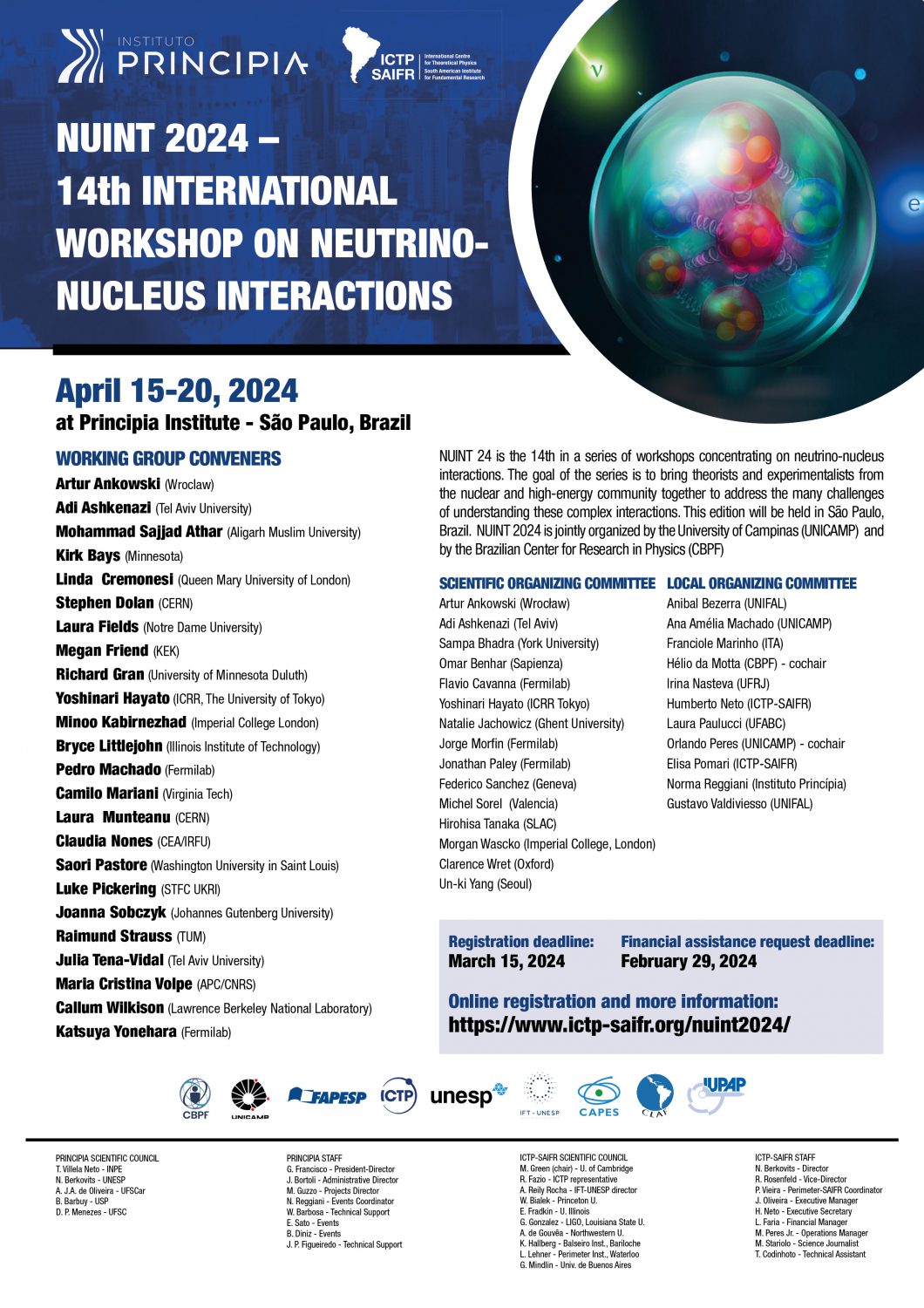 ICTP – SAIFR » NuInt 2024 – 14th International Workshop on Neutrino ... ICTP – SAIFR » NuInt 2024 – 14th International Workshop on Neutrino ...