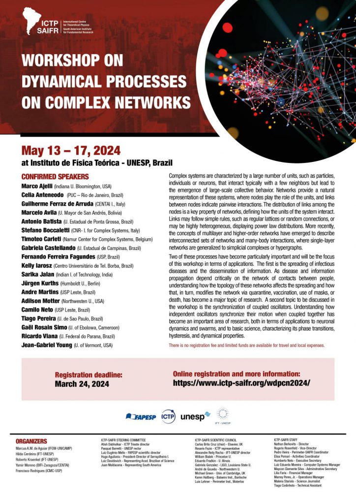 ICTP – SAIFR » Workshop on Dynamical Processes on Complex Networks