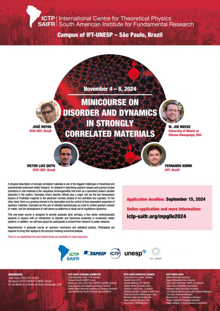 Ictp Saifr Minicourse On Disorder And Dynamics In Strongly Correlated Materials