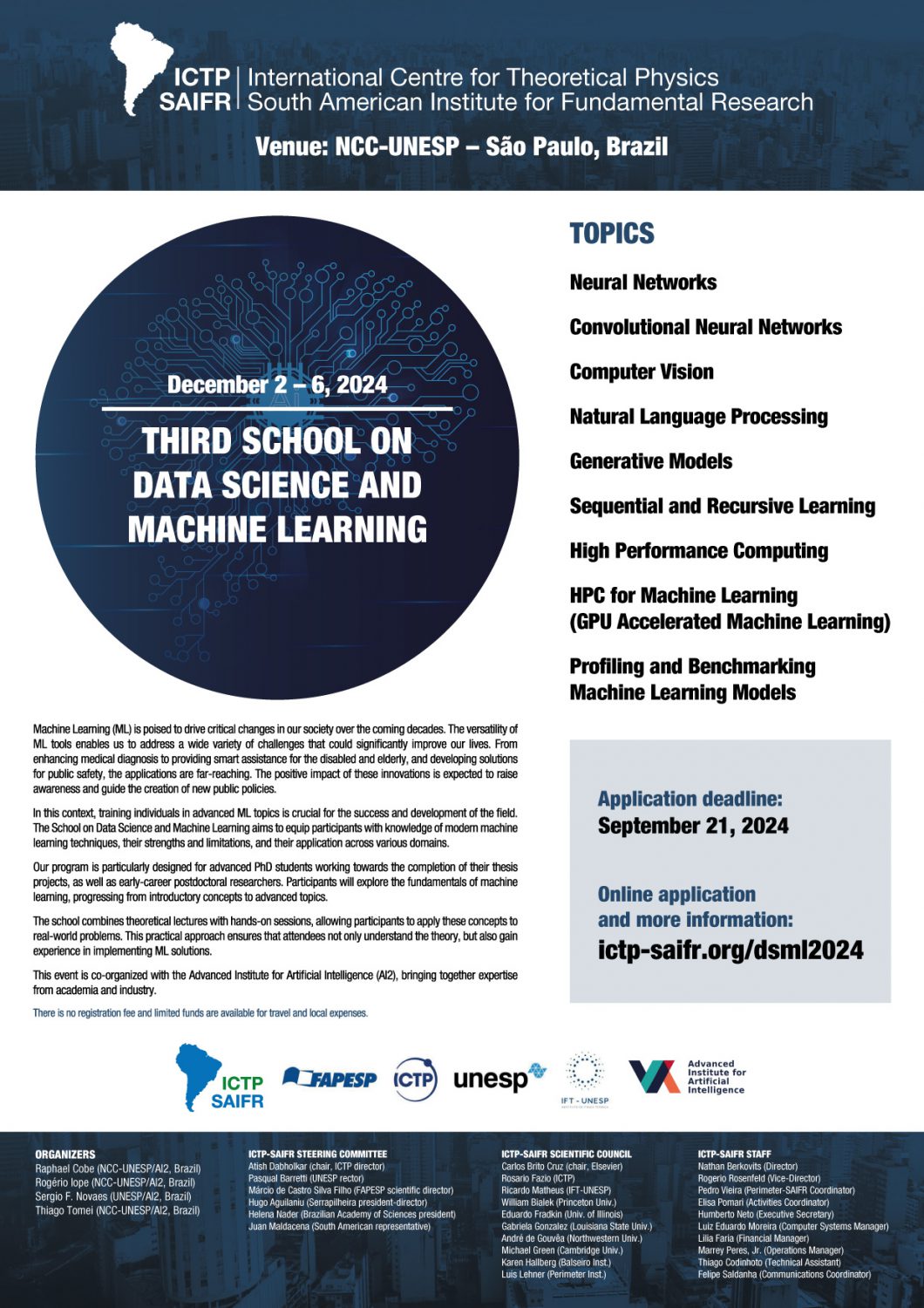 ICTP – SAIFR » Third School on Data Science and Machine Learning